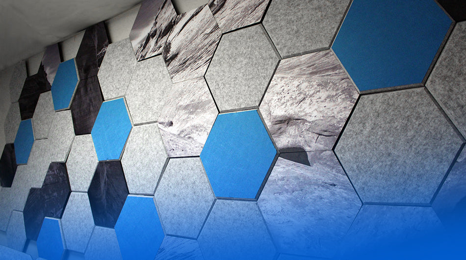Hexagon Acoustic Felt Art Panels: Acoustic and Design in One Product ...