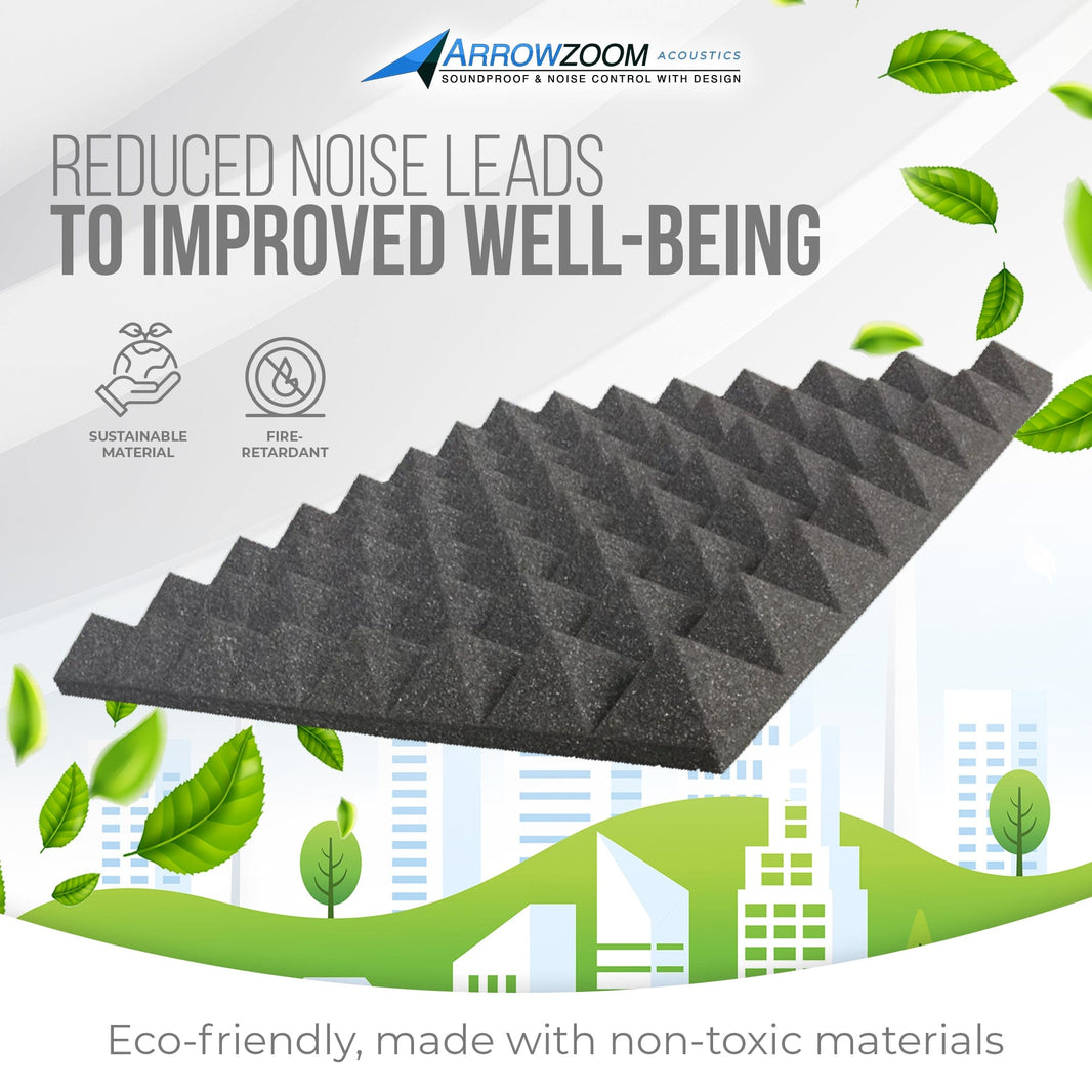 Pyramid - Acoustic Foam | Soundproof & Sound Absorption | Arrowzoom ...