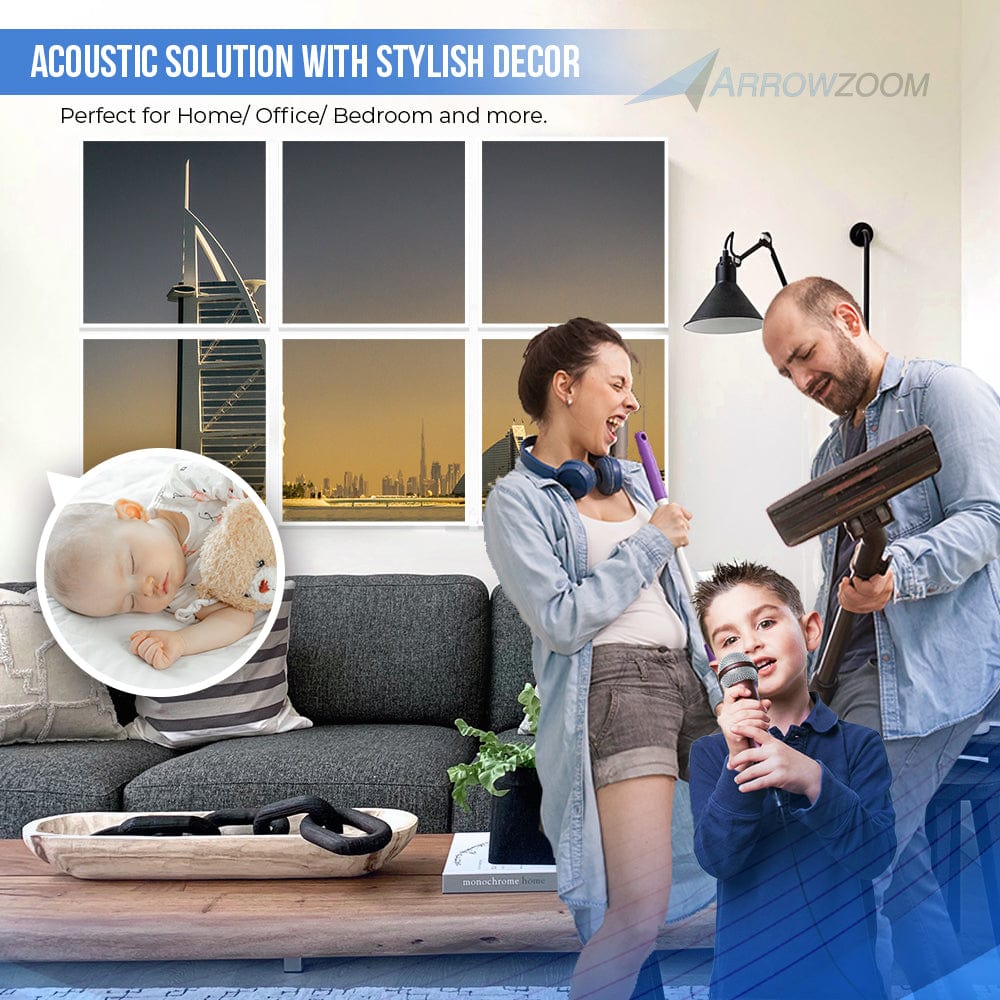 Arrowzoom City Velcro Felt Art Wall Panels KK1226 | Arrowzoom Acoustics