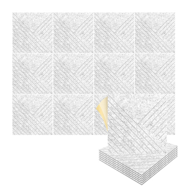 Arrowzoom Diagonal 3D Square Polyester Felt Art Adhesive Panels ...