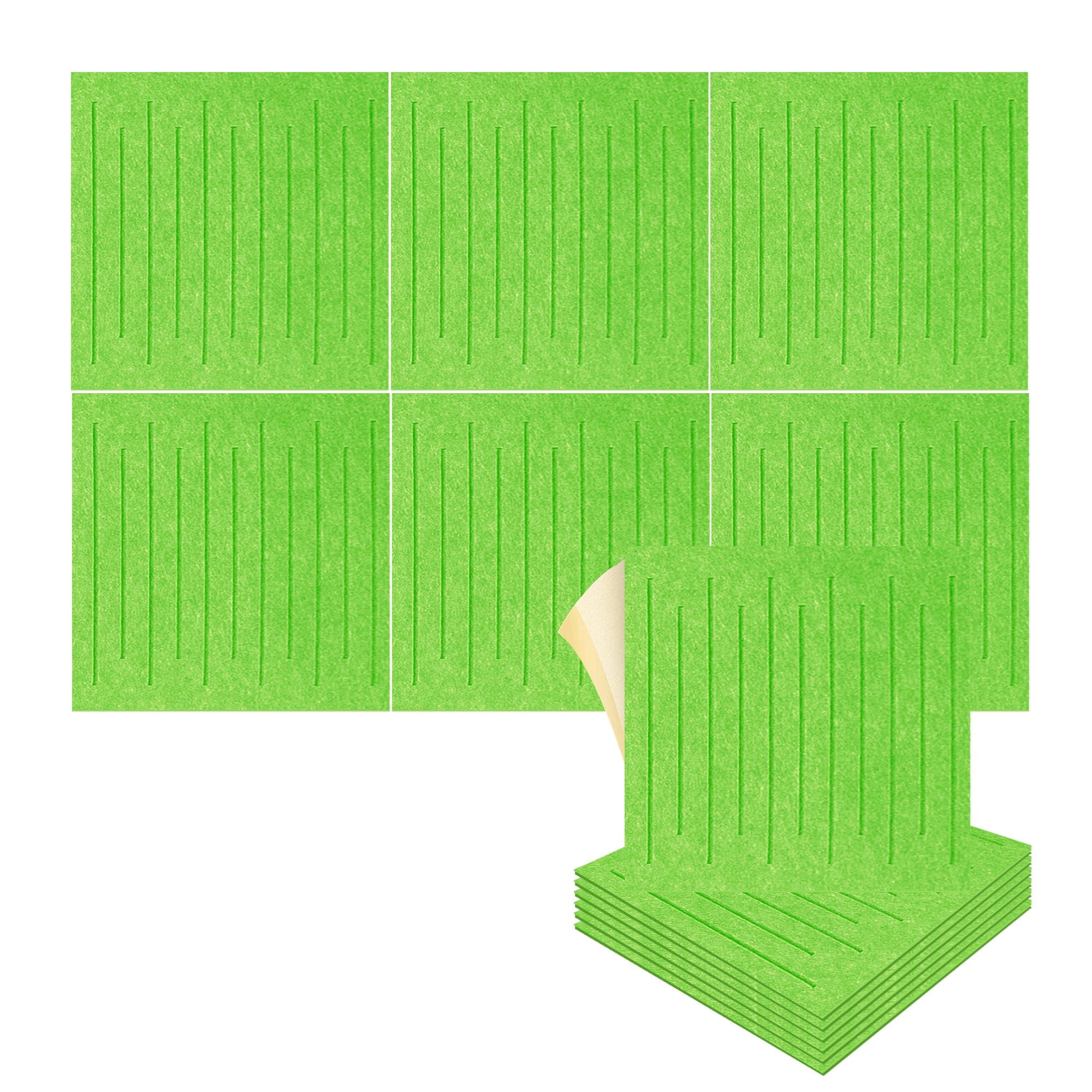 Arrowzoom Soundwave 3D Square Polyester Felt Art Adhesive Panels ...