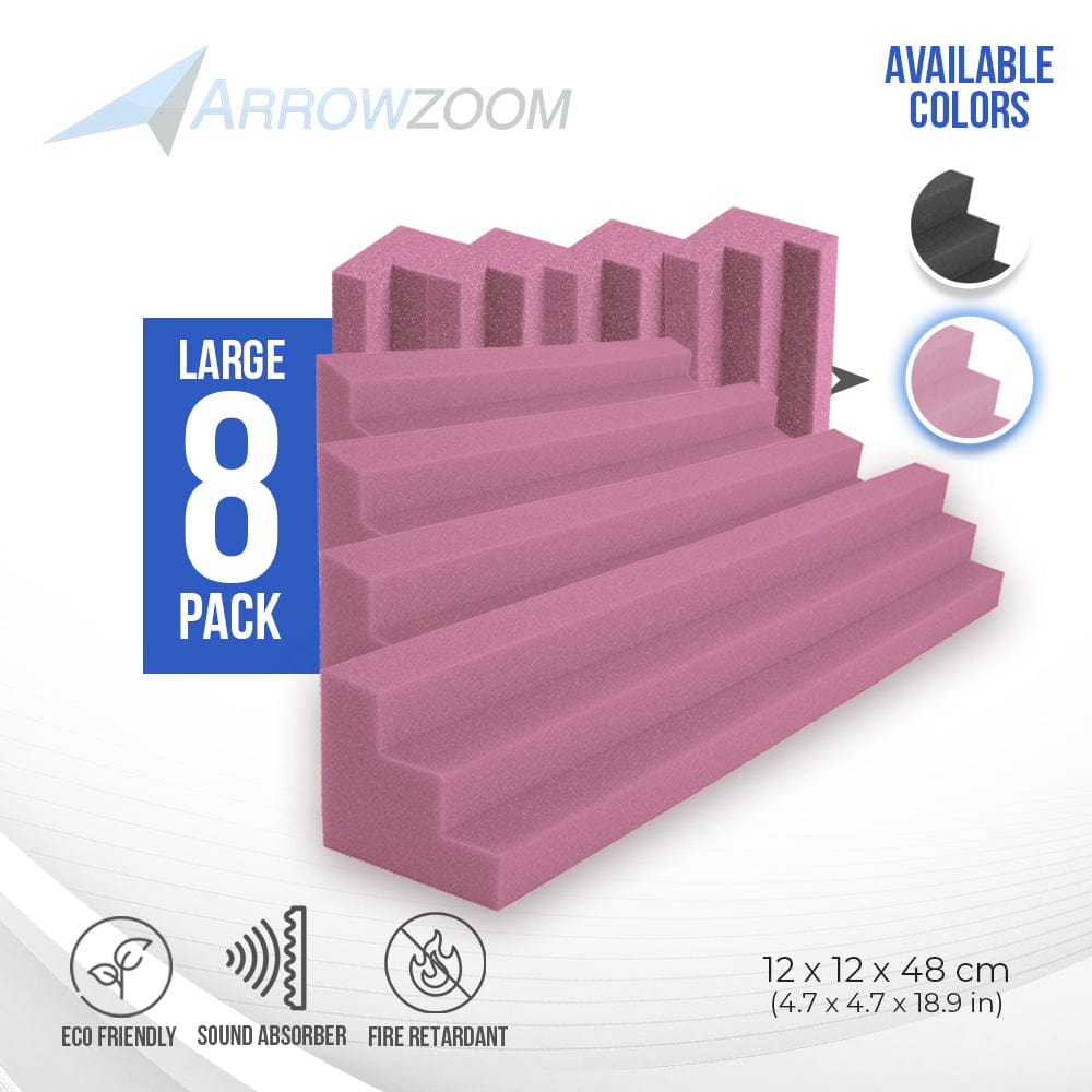 Arrowzoom Column Pillar Bass Trap Series Solid Colors KK1162 ...