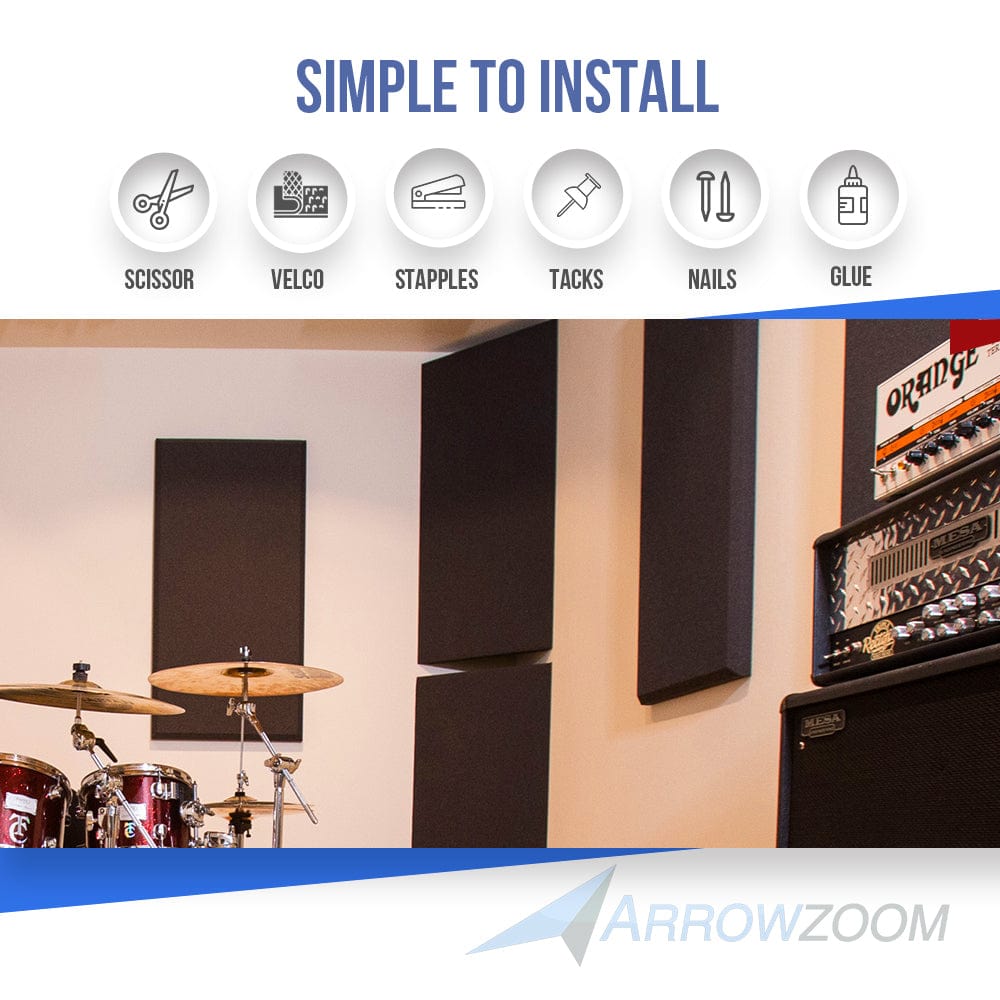 Arrowzoom Triangle Corner Bass Trap Series Solid Colors KK1161 ...