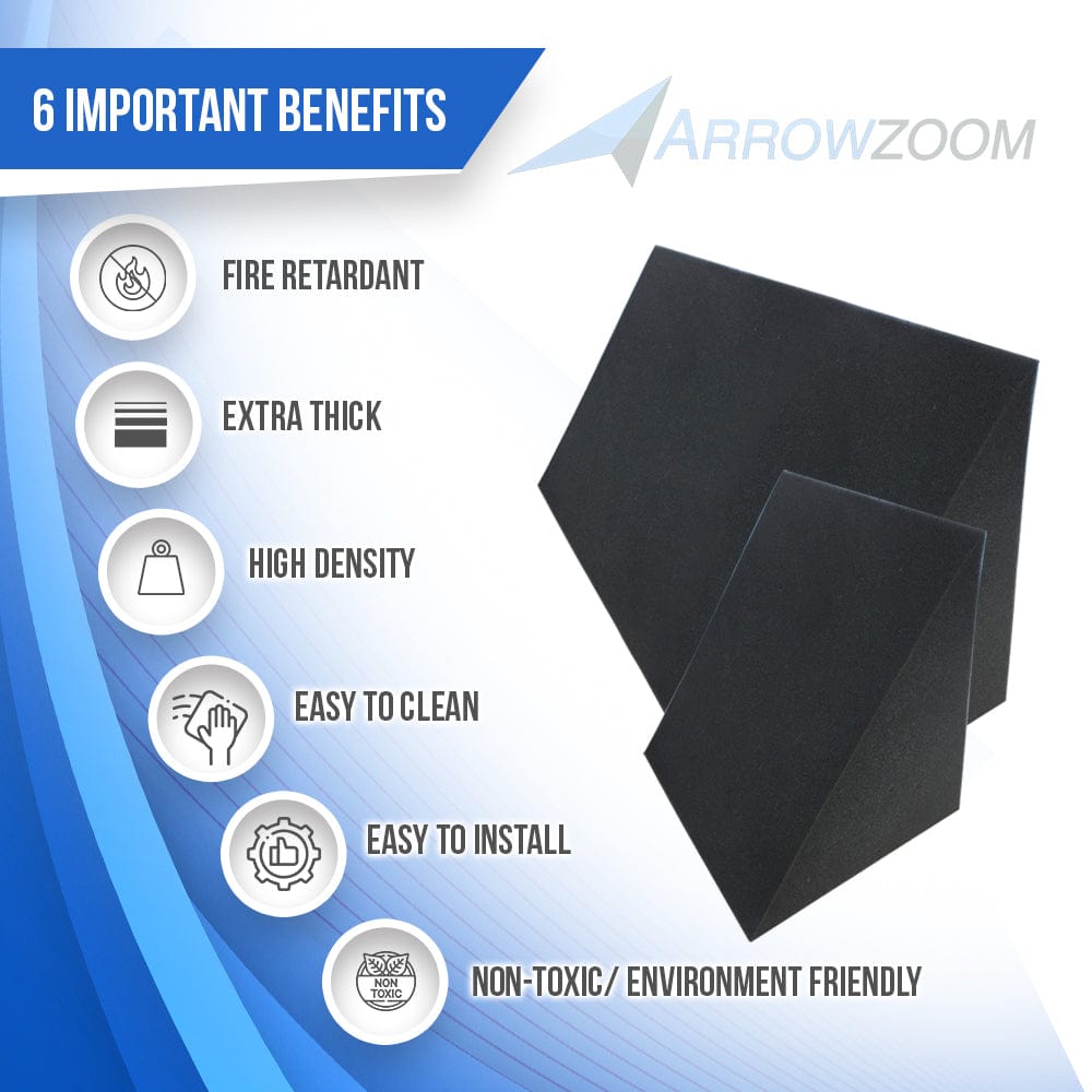 Arrowzoom Triangle Corner Bass Trap Series Solid Colors KK1161 ...