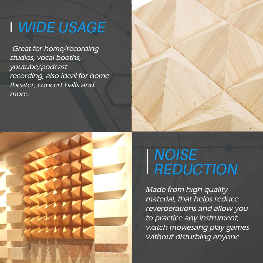 Arrowzoom™ Acoustic Sound Diffuser - Pyramid - KK1099 | Arrowzoom Acoustics