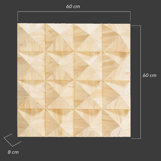 New Pyramid Acoustic Wood Diffuser KK1099 | Sound Absorb | Arrowzoom ...