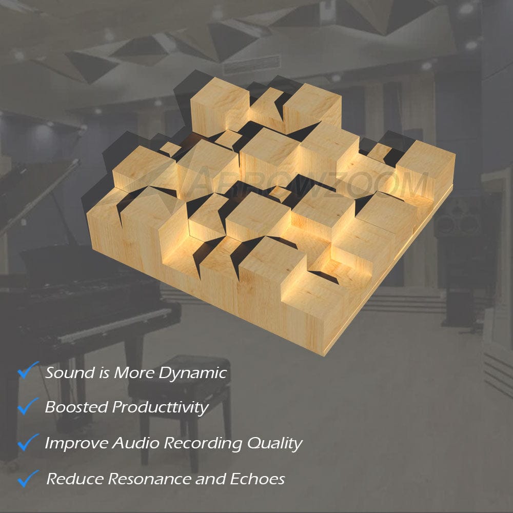 Arrowzoom™ Acoustic Sound Diffuser - Quadratic Skyline - KK1204 ...