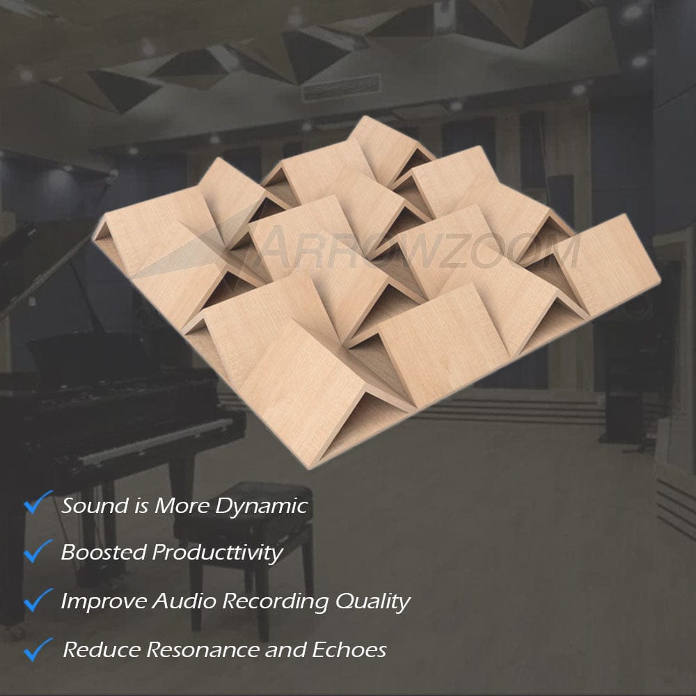 Arrowzoom™ Pro Acoustic Sound Diffuser - 3D Triangular - KK1203 | Arrowzoom Acoustics